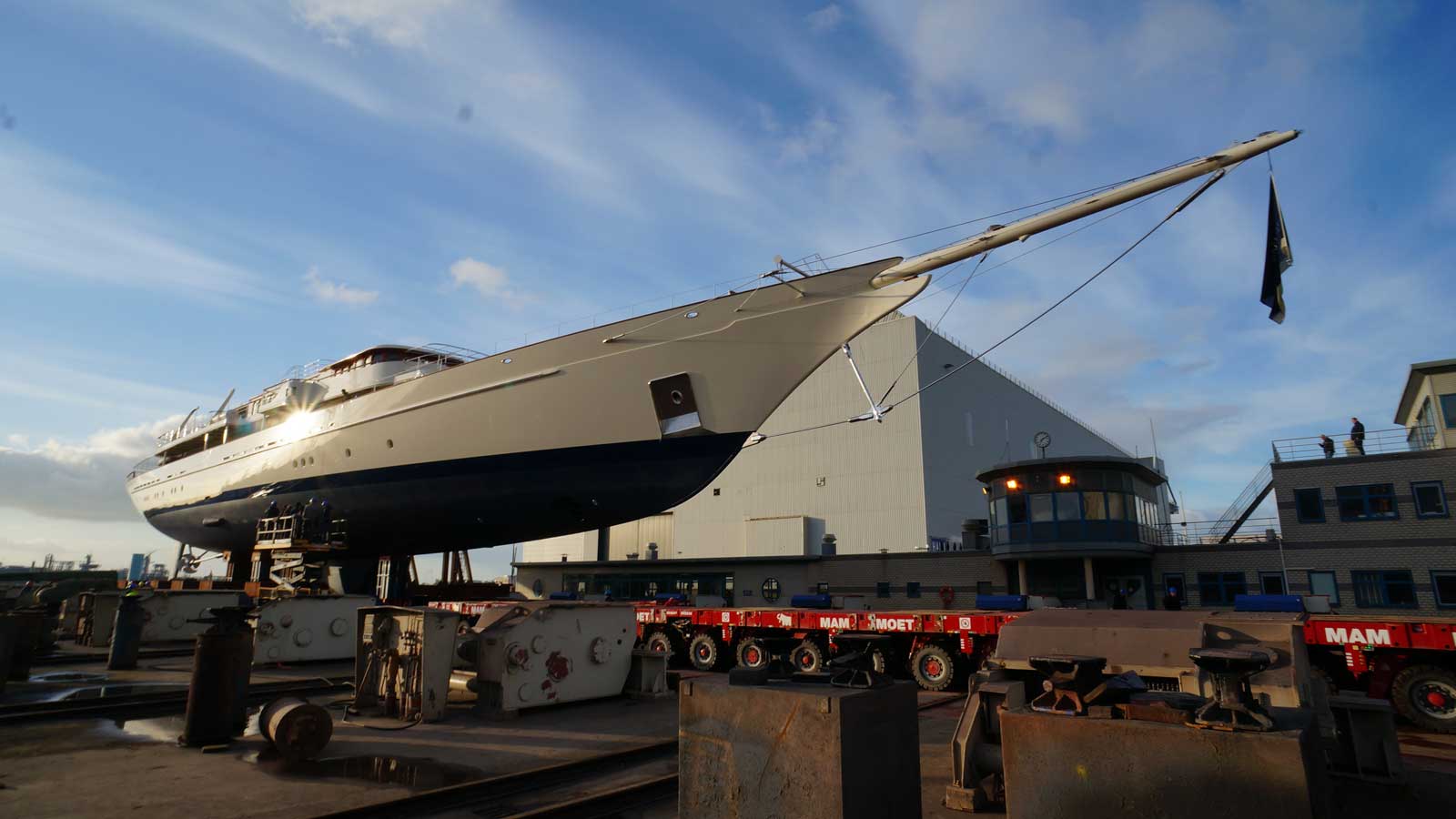 90m schooner Athena emerges gleaming from Royal Huisman after refit