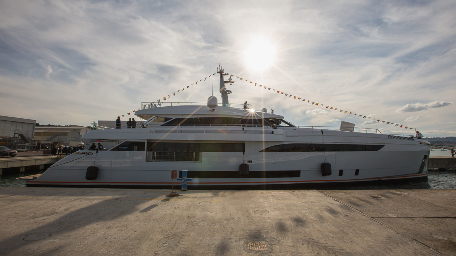 Wider 150 superyacht completes sea trials