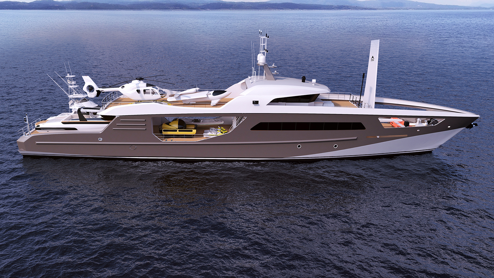 Cor D Rover reveals designs for 55m yacht support vessel