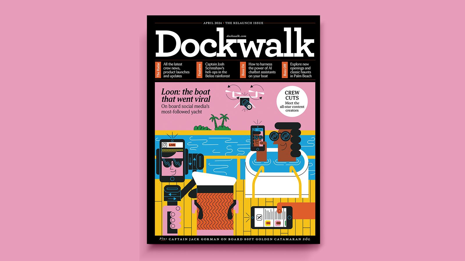Captains and crew magazine Dockwalk relaunches with new design