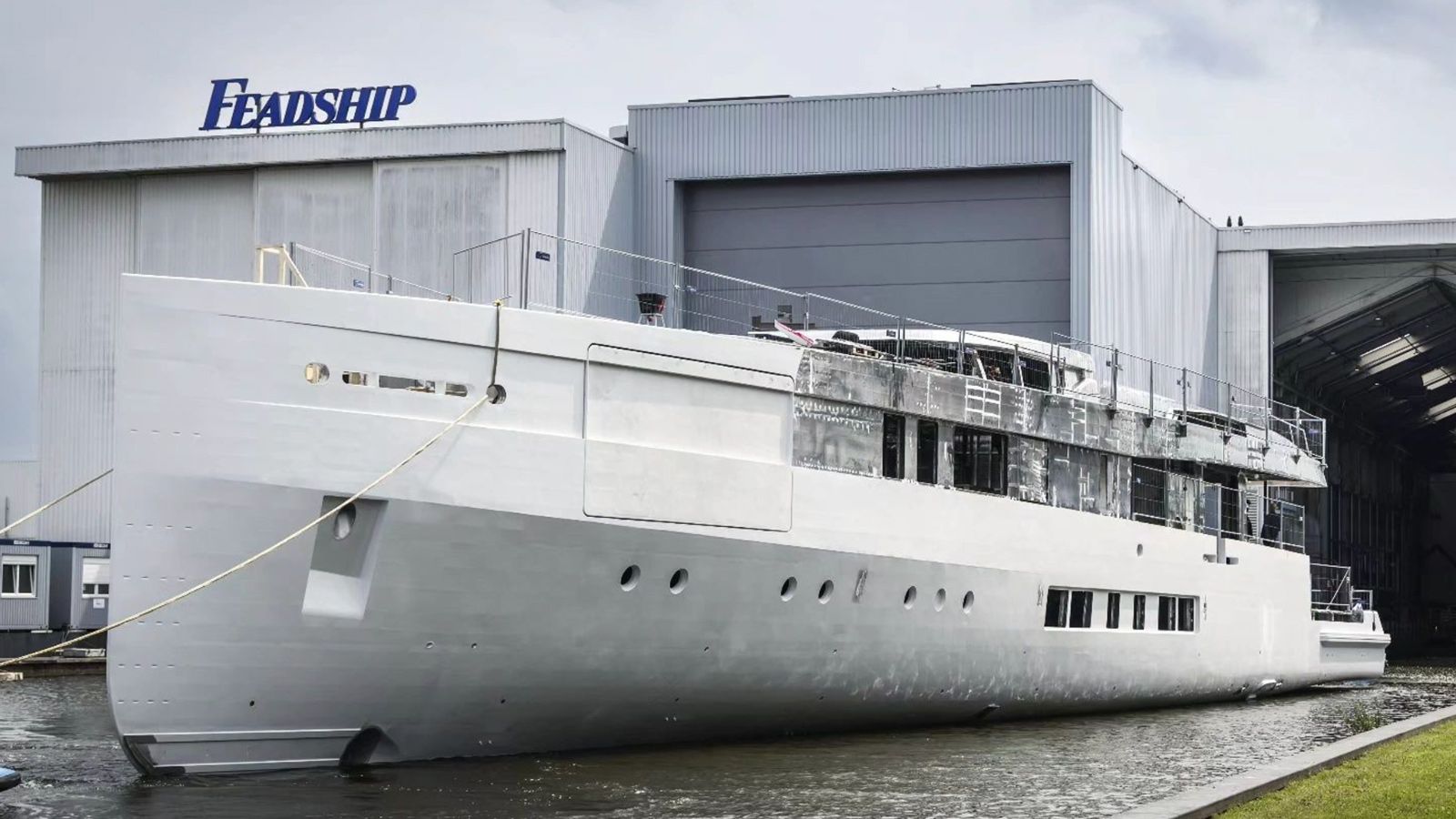 Secretive 50m Feadship superyacht Project 717 seen for the first time