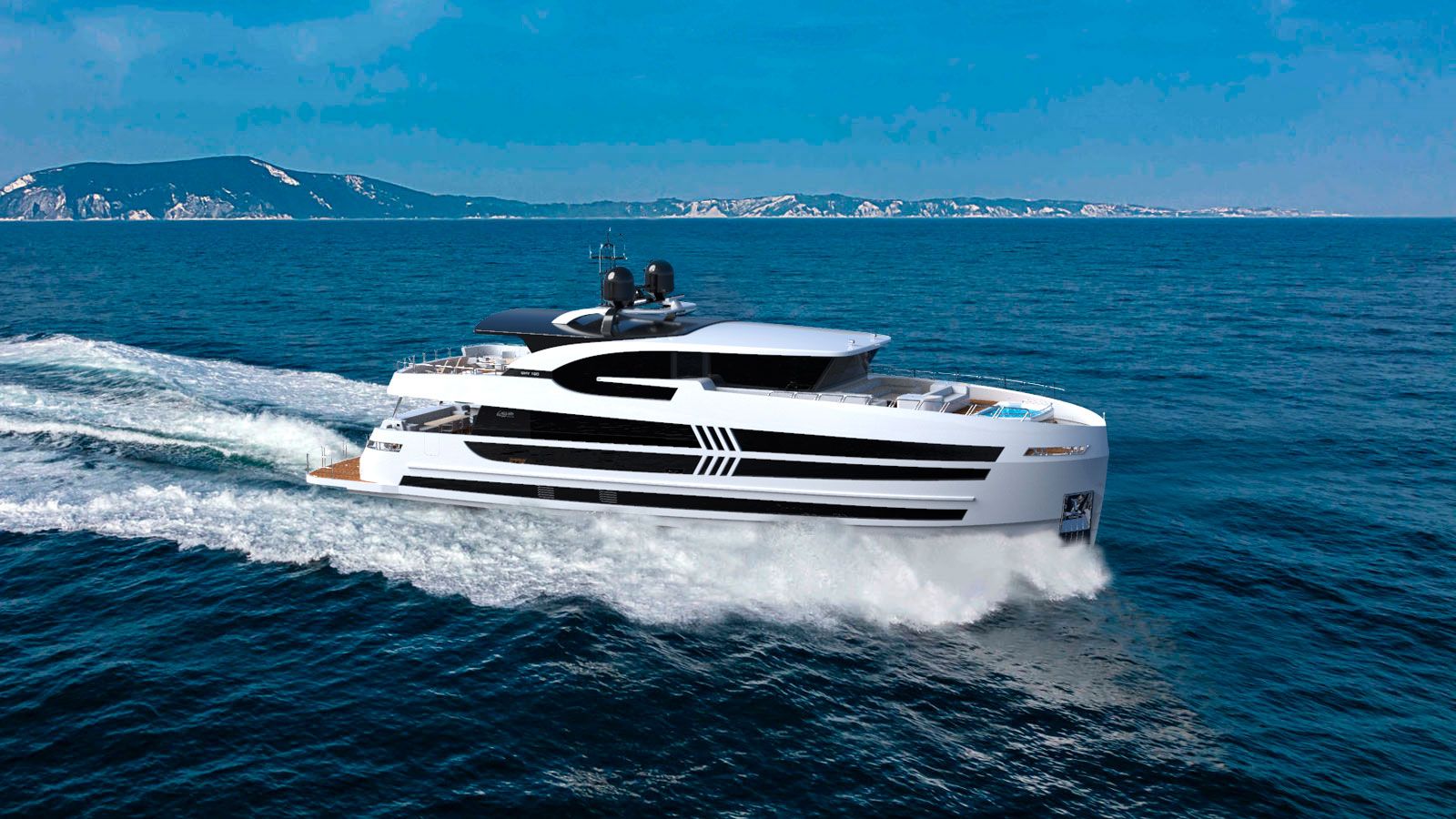 The 31m Lazzara UHV 100 yacht with aerospace-grade hull materials