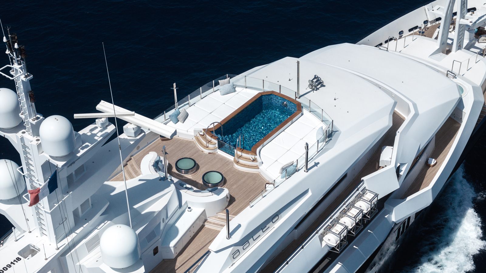 80m Oceanco superyacht Aalto at Monaco Yacht Show with multiple brokers