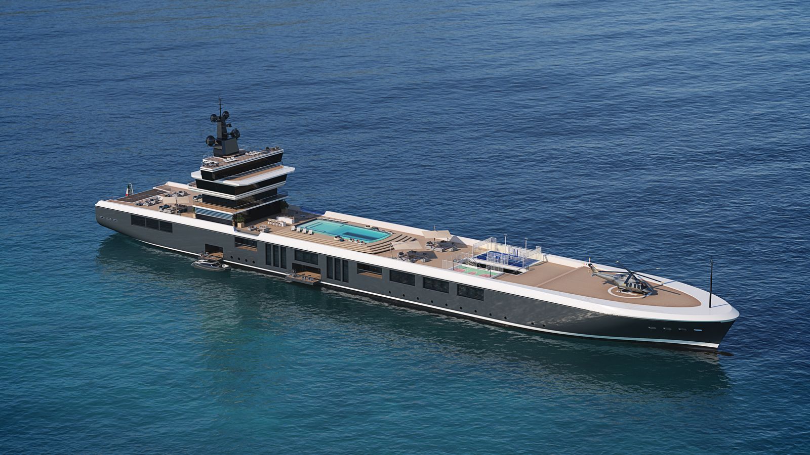 Oceanco and Mario Biferali collaborate on 150m yacht conversion concept ...