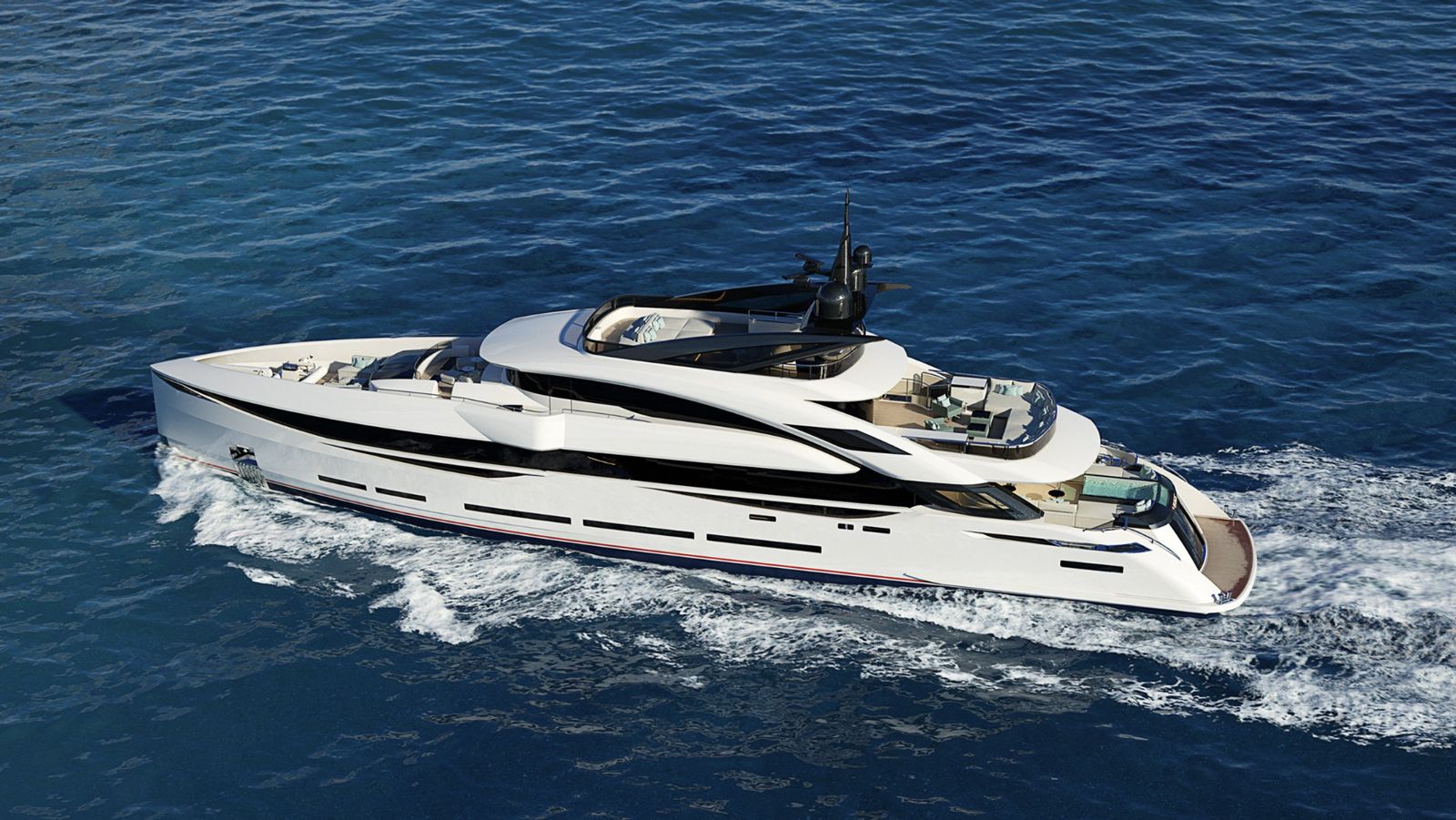 Hull and superstructure joined on third ISA GT 45M model