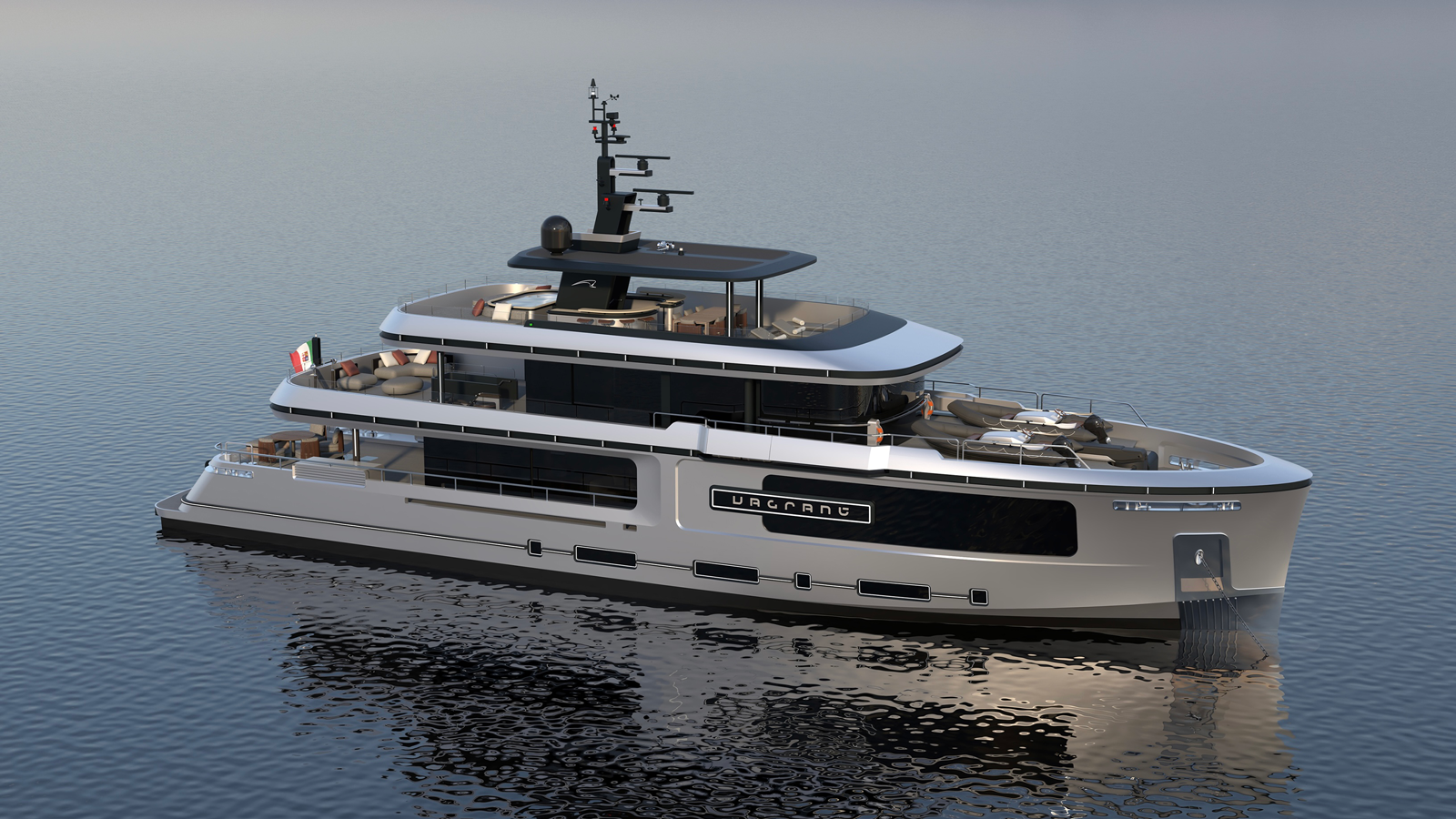 Hydro Tec unveils new 55m explorer concept Vagrant at 2025 Monaco Yacht ...