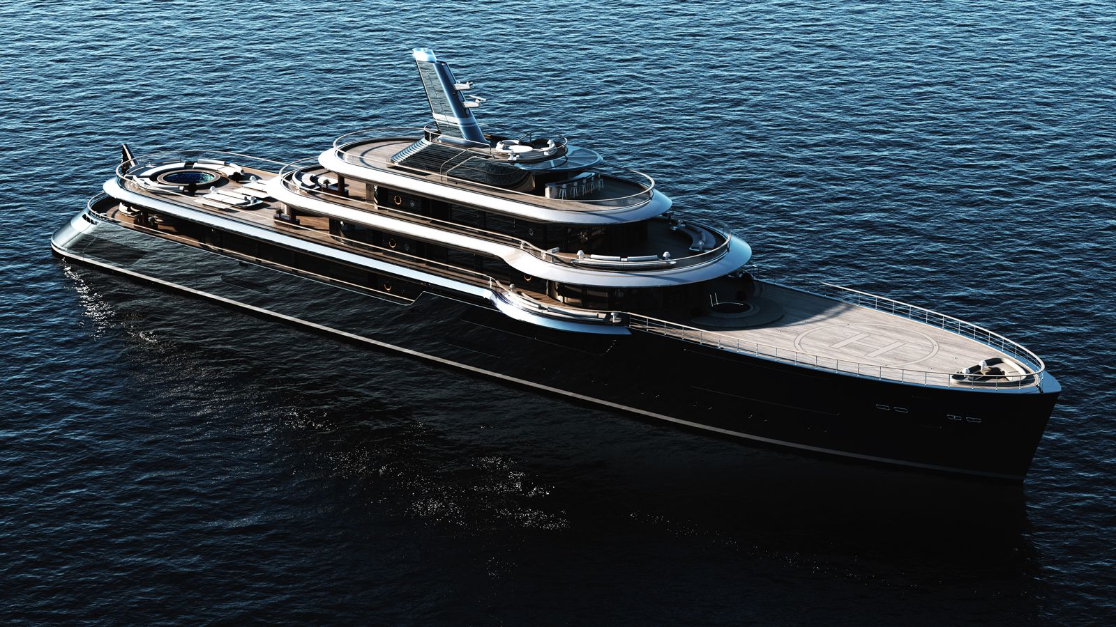 Jay Aberdoni unveils 100m superyacht concept inspired by 1940s ocean liners