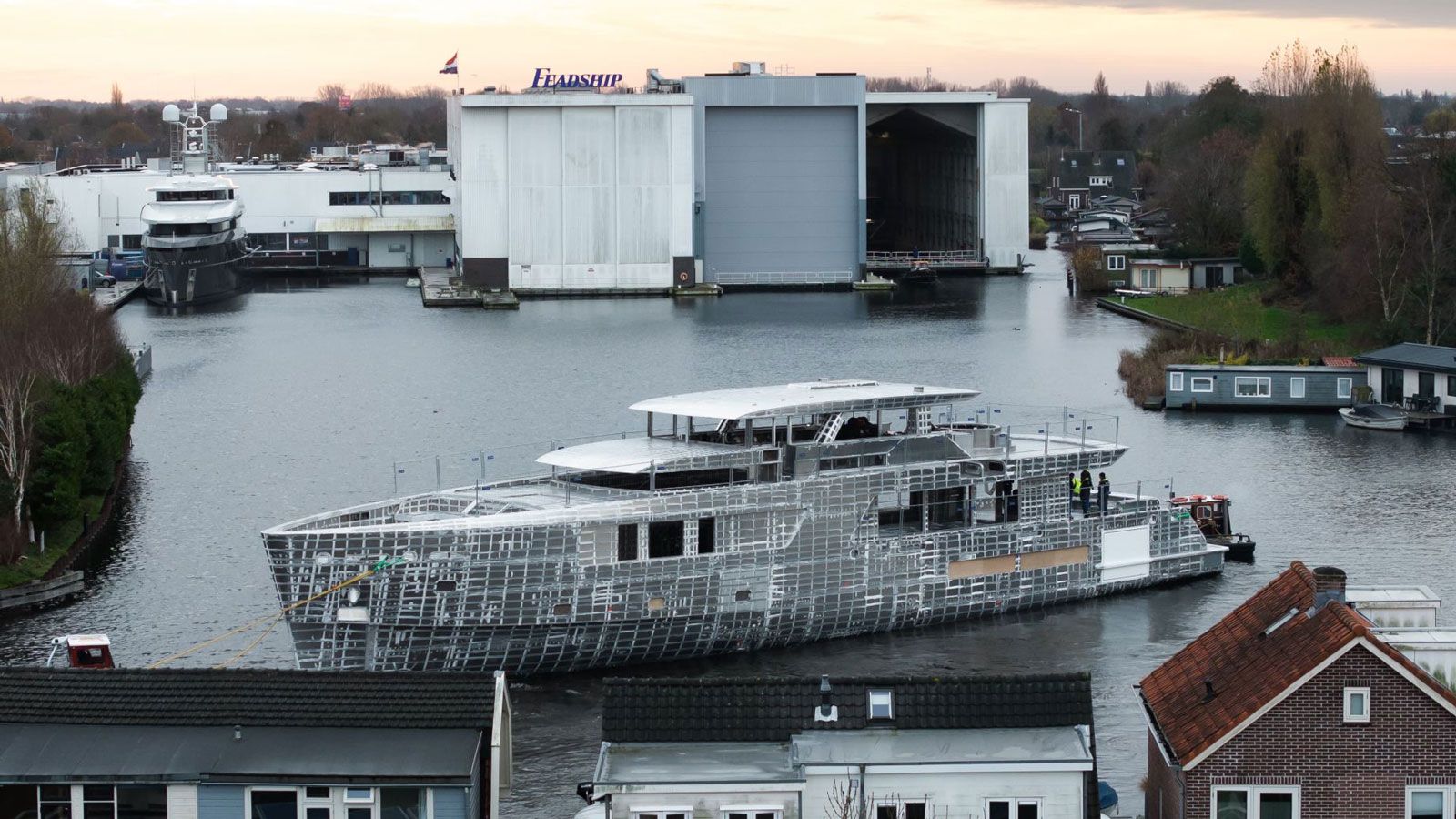 46m Feadship superyacht Project 718 completes technical launch