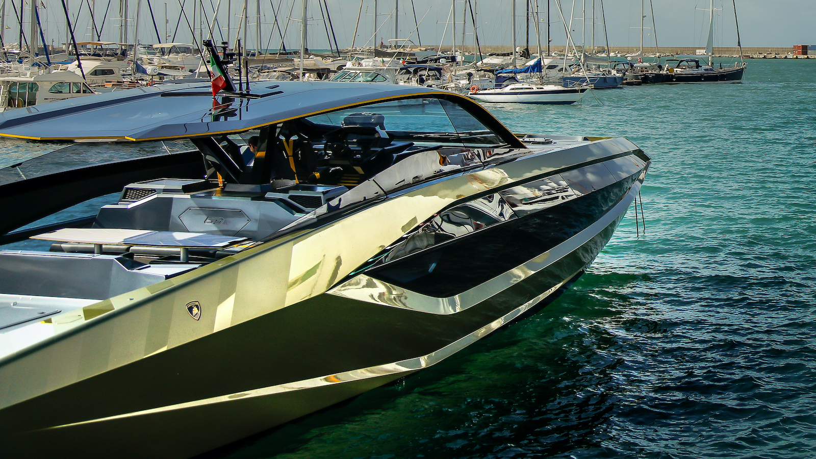 Sneak Peek Inside The New 19m Tecnomar For Lamborghini Yacht 63 Speed Boat Sneak Peek Inside The New 19m Tecnomar For Lamborghini Yacht 63 Speed Boat