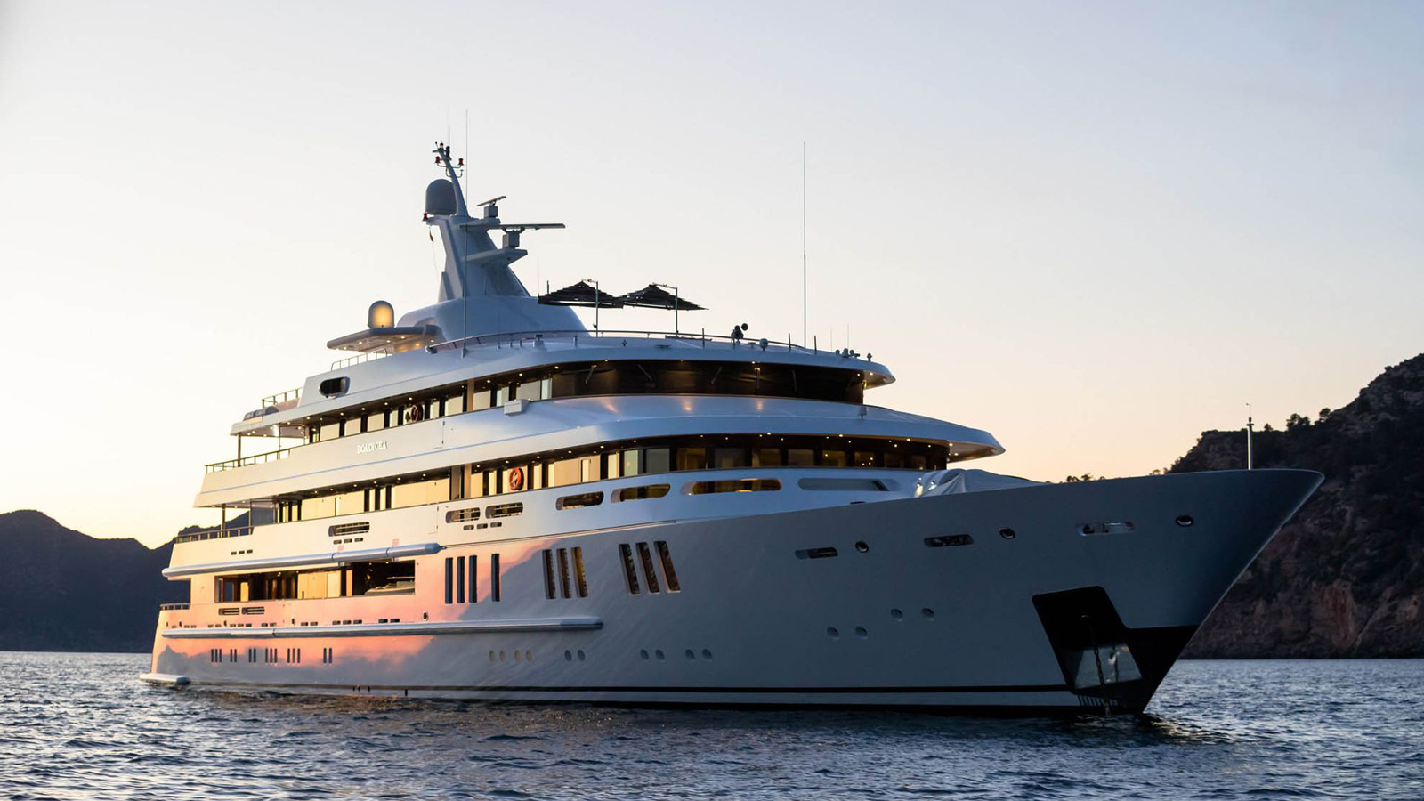 Charter Yacht of the week the 77m behemoth Boadicea fresh from the shipyard